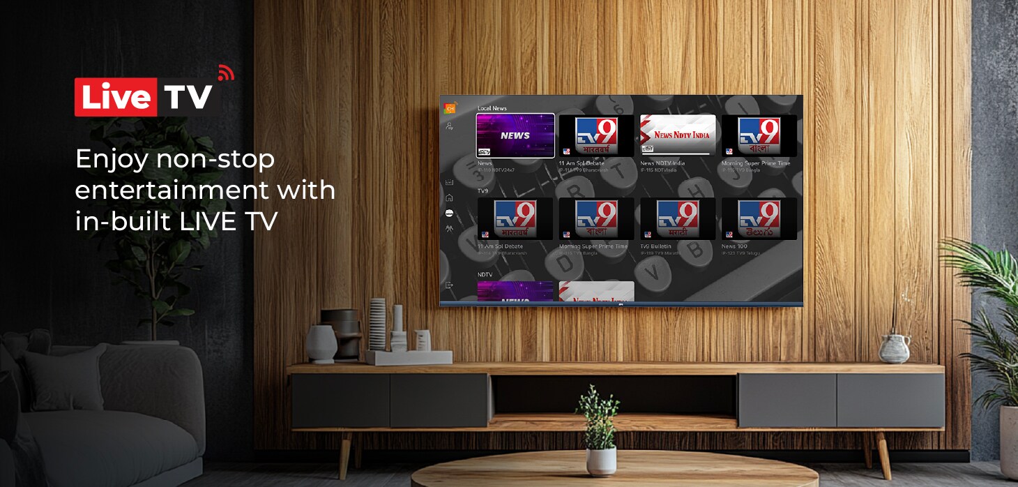 BPL 32 QLED SMART TV PLUS 32QF2500 with ADS Panel, JioHotstar