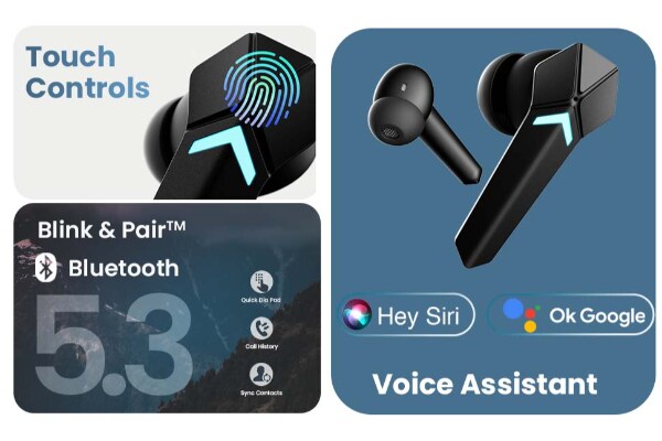 Buy Boult Ammo 40 hours Playtime, ZEN ENC Mic, 40 ms Low Latency Gaming ...