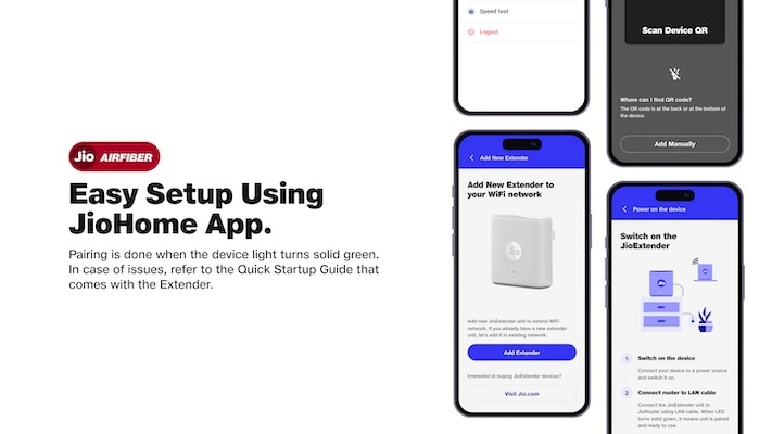 Buy Jio AX6000 Range Extender - JE6801, Wi-Fi 6, Jio AI True Mesh, Dual ...