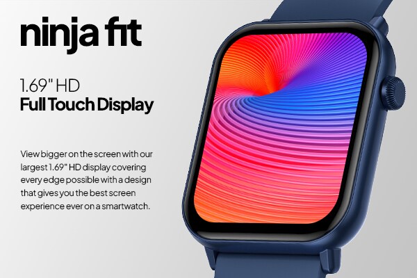 Buy Fire-Boltt Ninja Fit 4.29 cm (1.69 Inch) HD Large Touch Screen, 120 ...