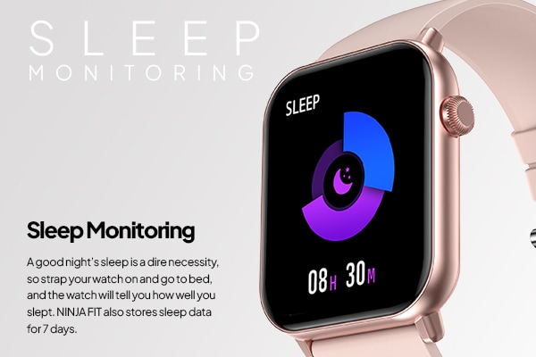 Buy Fire-Boltt Ninja Fit 4.29 cm (1.69 Inch) HD Large Touch Screen, 120 ...