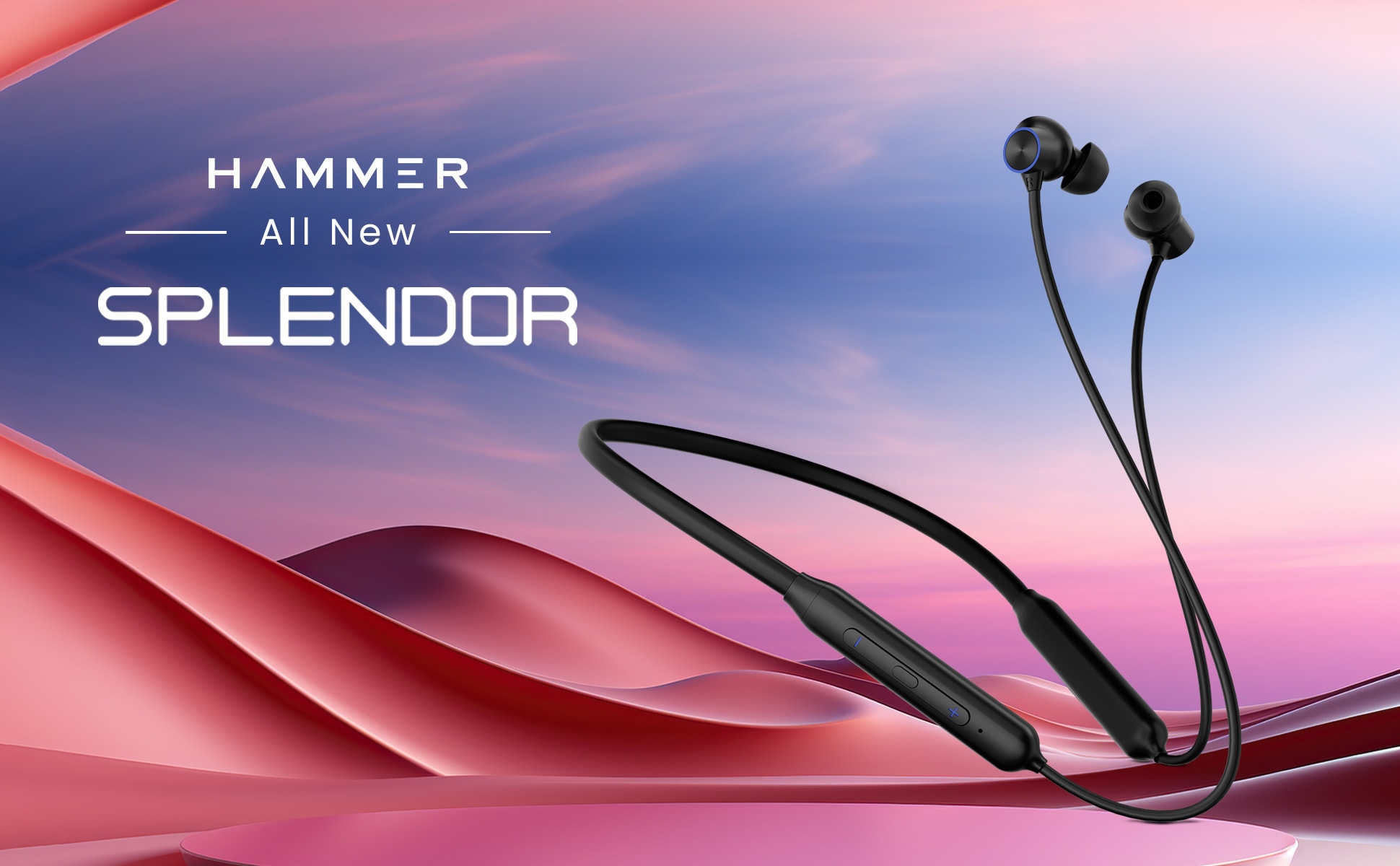 Buy Hammer Splendor in Ear Bluetooth Neckband with Magnetic Earbuds ...
