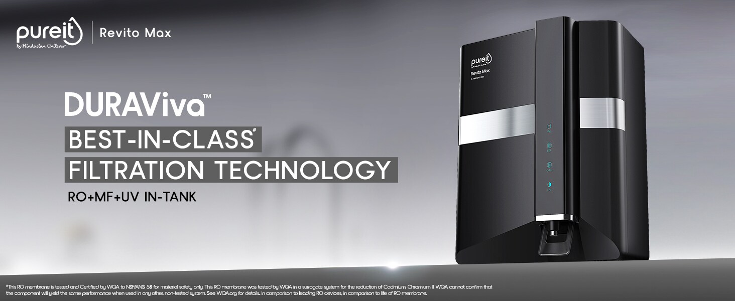 Buy HUL Pureit Revito Max 9 litres RO+MF+UV Water Purifier Online at ...