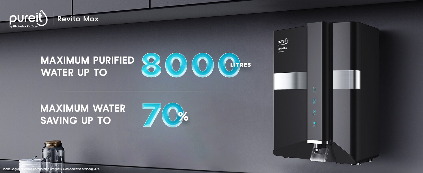 Buy HUL Pureit Revito Max 9 litres RO+MF+UV Water Purifier Online at ...