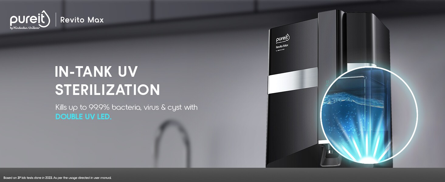 Buy HUL Pureit Revito Max 9 litres RO+MF+UV Water Purifier Online at ...