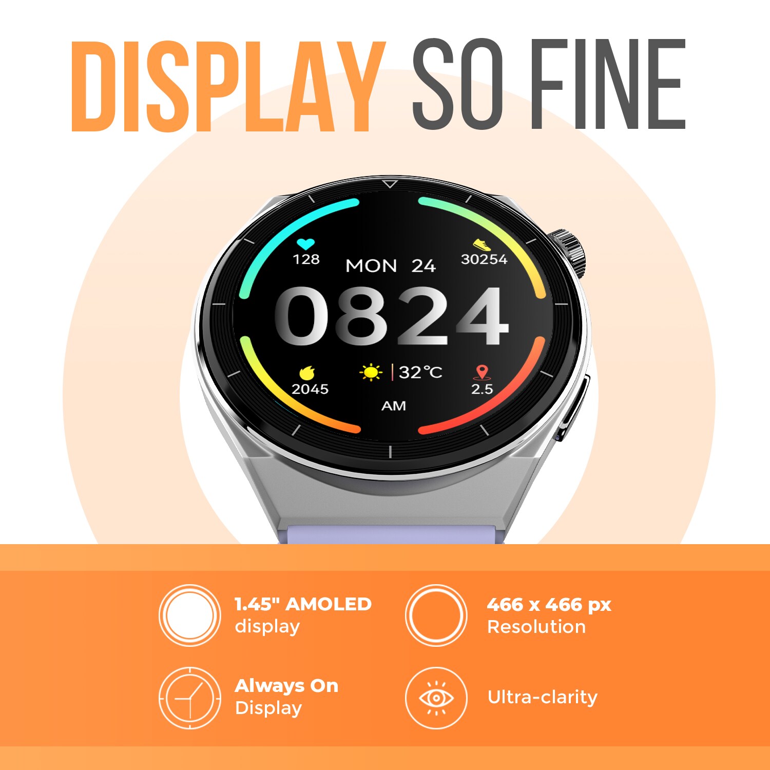 Buy Alt Spunk Pro Smartwatch, Dreamy Lilac at Reliance Digital