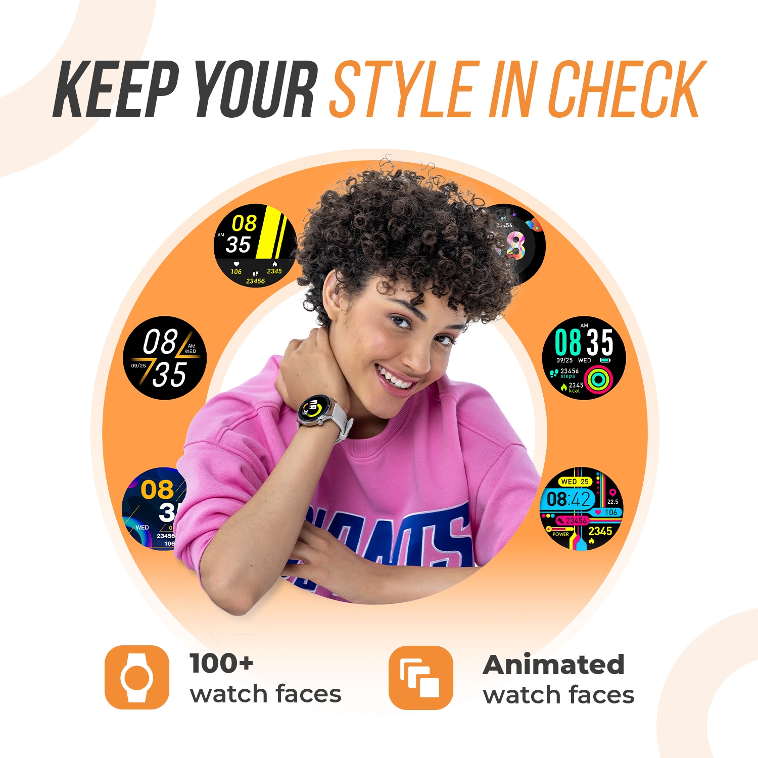 Buy Alt Spunk Pro Smartwatch, Dreamy Lilac at Reliance Digital