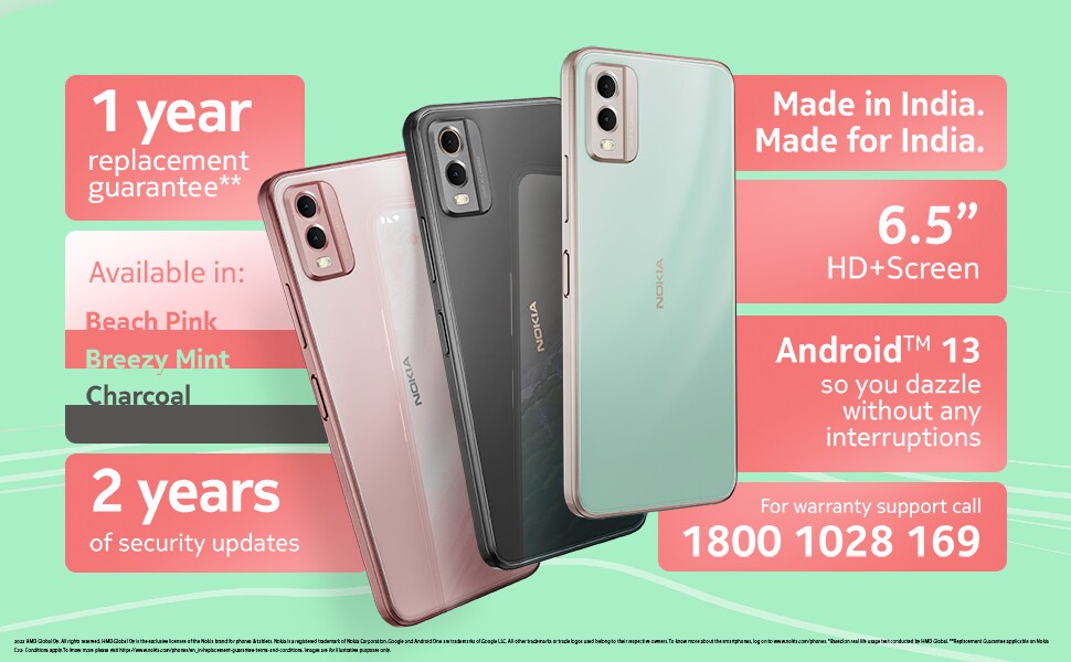 Buy Nokia C32 6 GB RAM 128 GB ROM Mobile Phone Beach Pink Online at ...