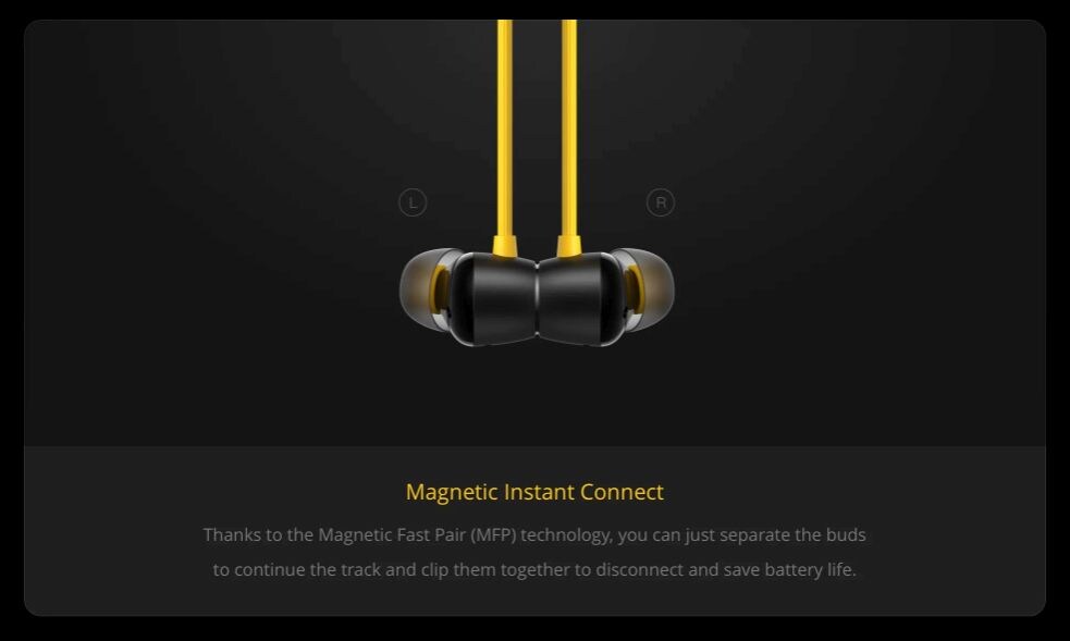 Realme Pro Wireless Neckband Earphone with 22 Hours Playback, Party ...