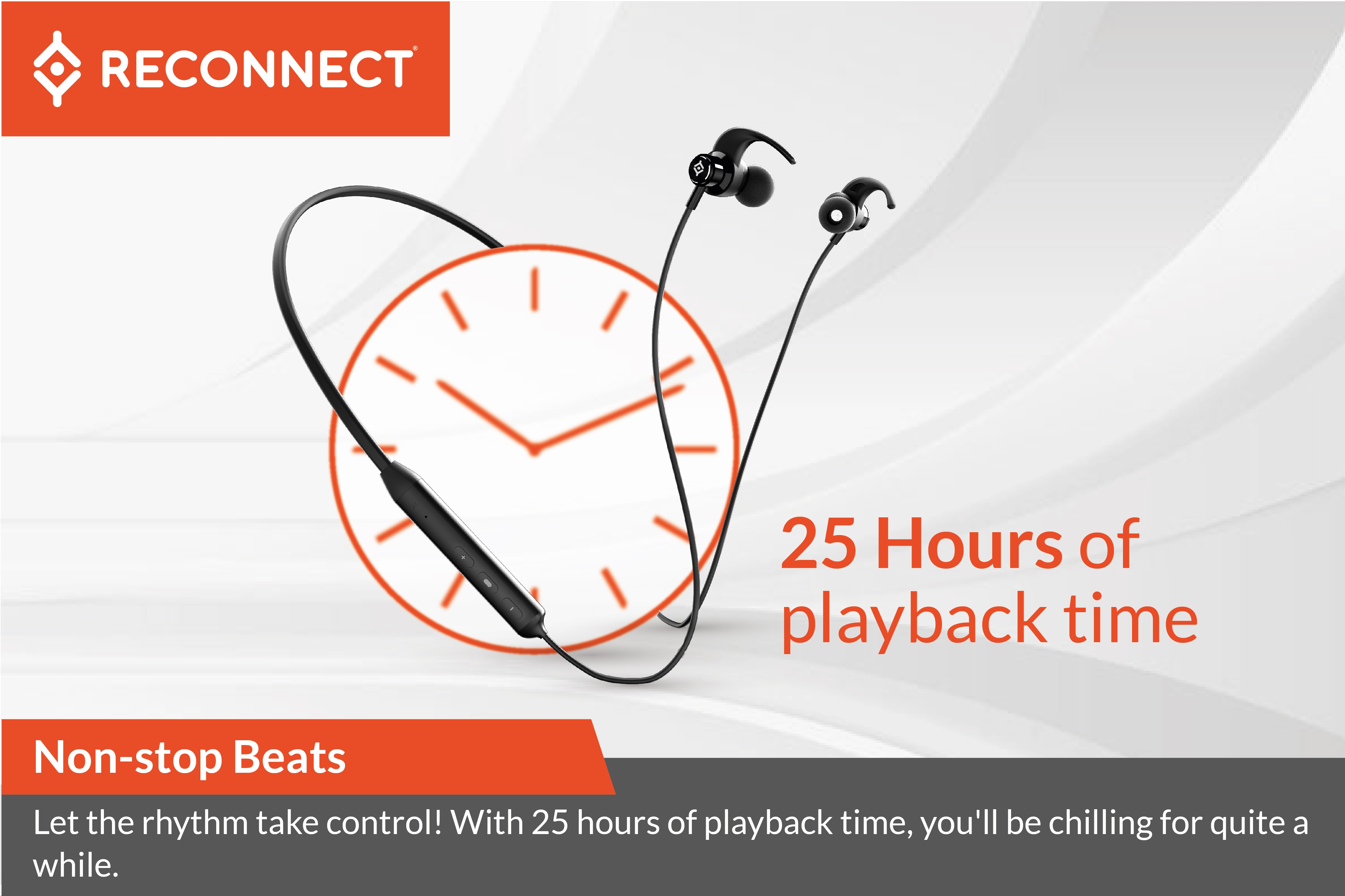 Buy Reconnect Dank Pro Wireless Neckband, Up to 25 Hours of Playtime ...