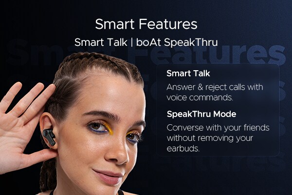 Buy boAt Nirvana Lucid TWS Earbuds with Smart Features, ANC, 60 Hrs ...