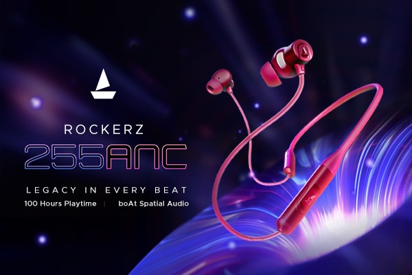 Buy boAt Rockerz 255 ANC Bluetooth Wireless in Ear Earphones with 100 ...