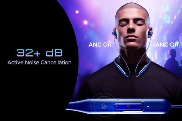 Buy boAt Rockerz 255 ANC Bluetooth Wireless in Ear Earphones with 100 ...